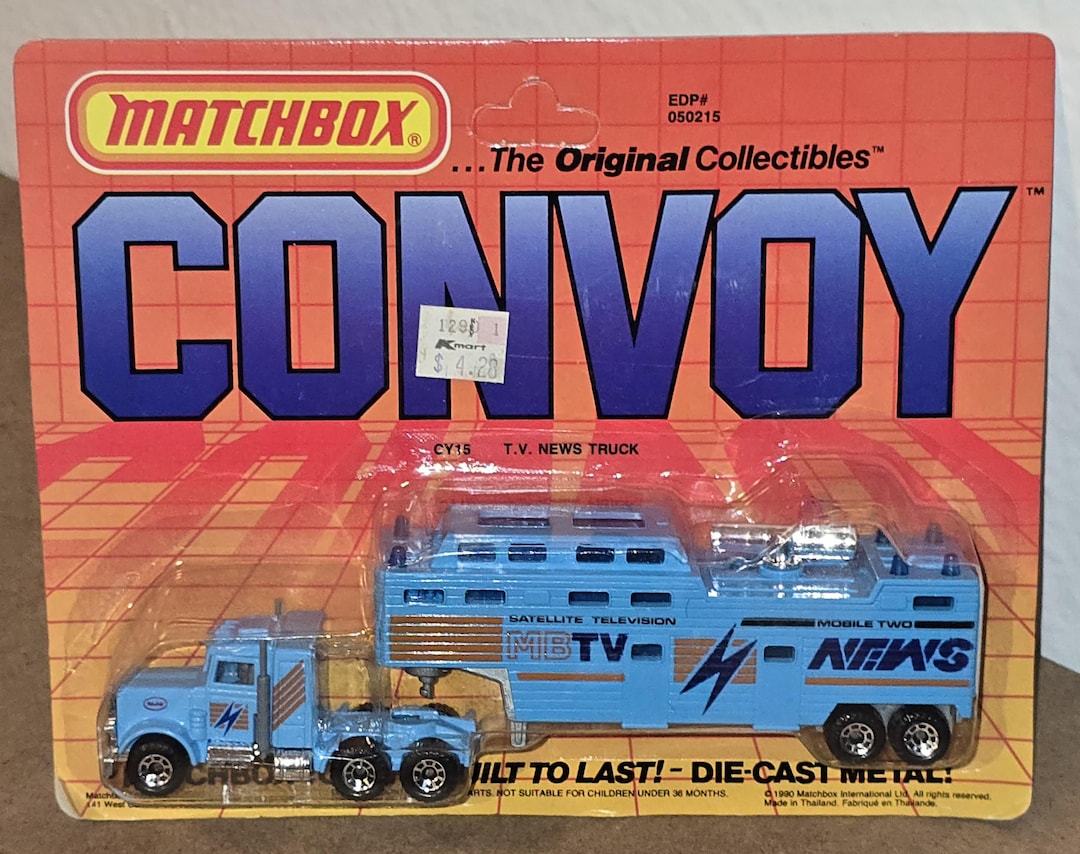Vtg 1990 Matchbox "convoy" Series Diecast Metal Big Rigs Blue MB TV ...