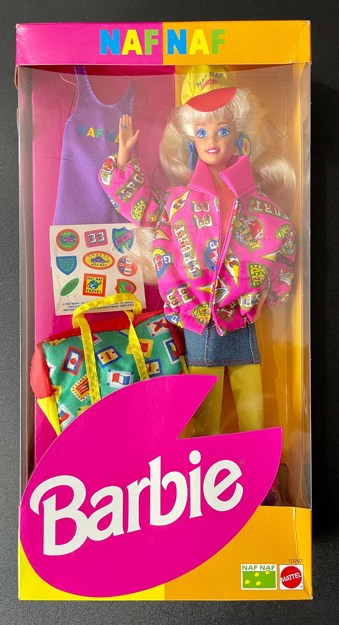 NAF NAF Barbie by Mattel 1993 Cool Travel Outfit Stickers NIB - Etsy