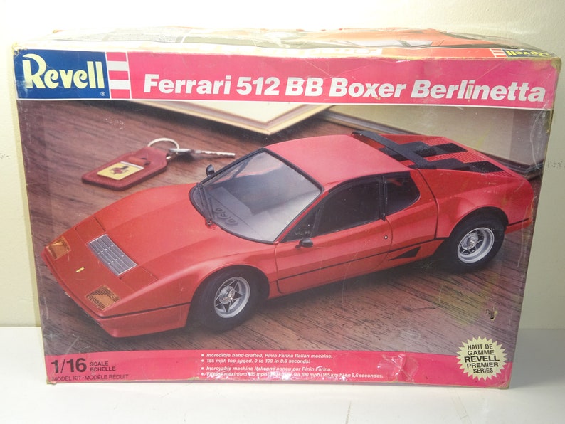 Vintage 1987 Revell 1/16 Scale Ferrari 512 BB Boxer Berlinetta Model ...