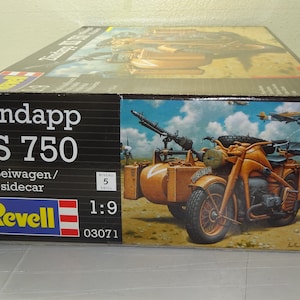Rare Revell 1/9 Zundapp KS 750 Mit Beiwagen W/ Sidecar Model Kit #03071 ...