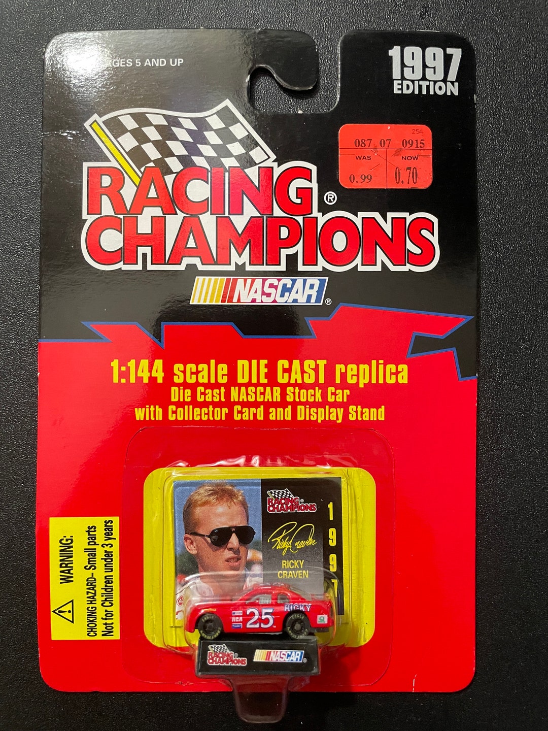 1997 Edition Nascar Racing Champions Micro Car # 25 Ricky Craven 1:144 ...