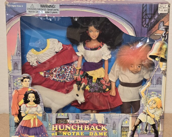Toy Things Hunchback of Notre Dame Esmeralda & Quasimodo Play Set Dolls ...