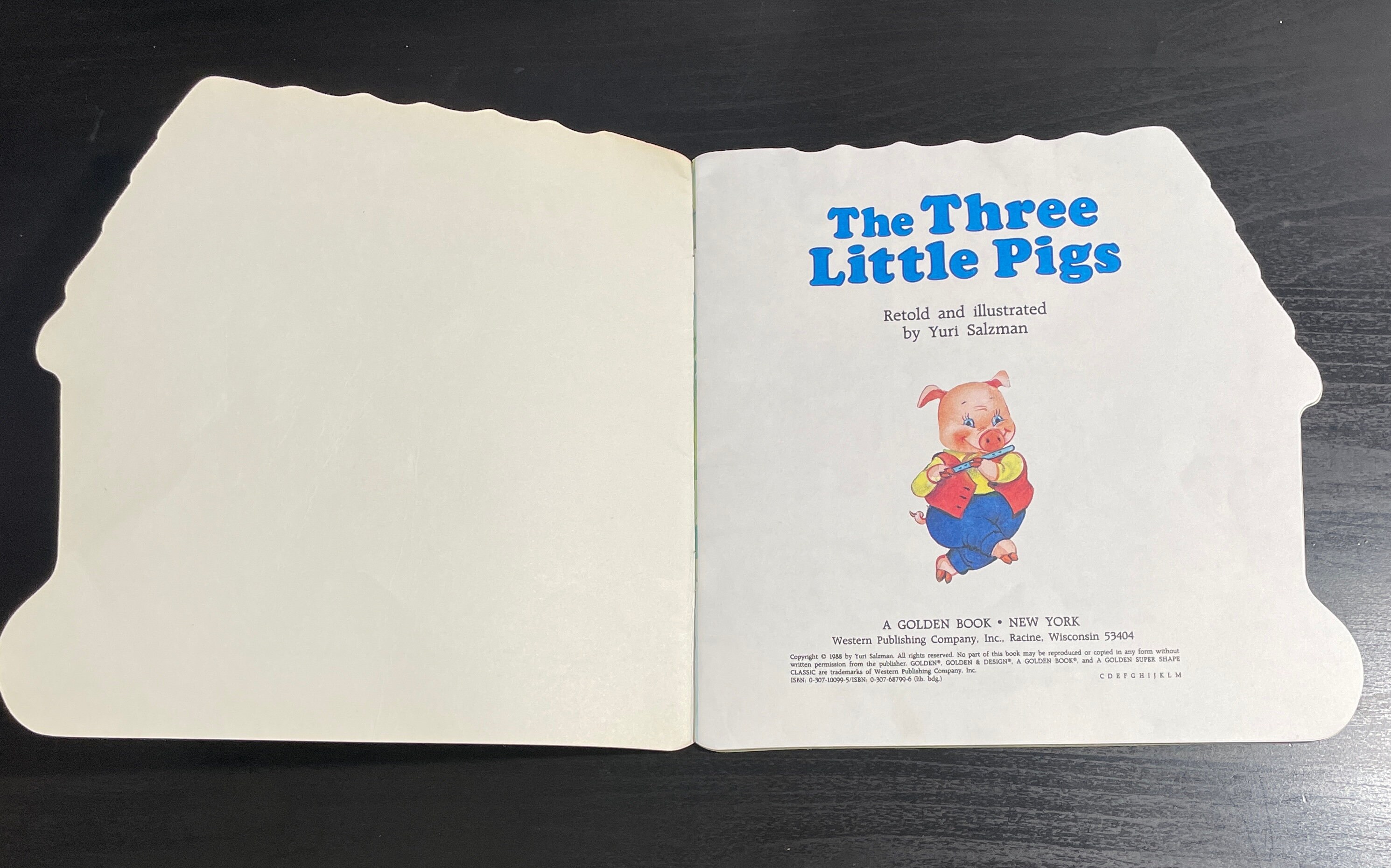 The Three Little Pigs Vintage 1988 Golden Super Shape Book Classic - Etsy