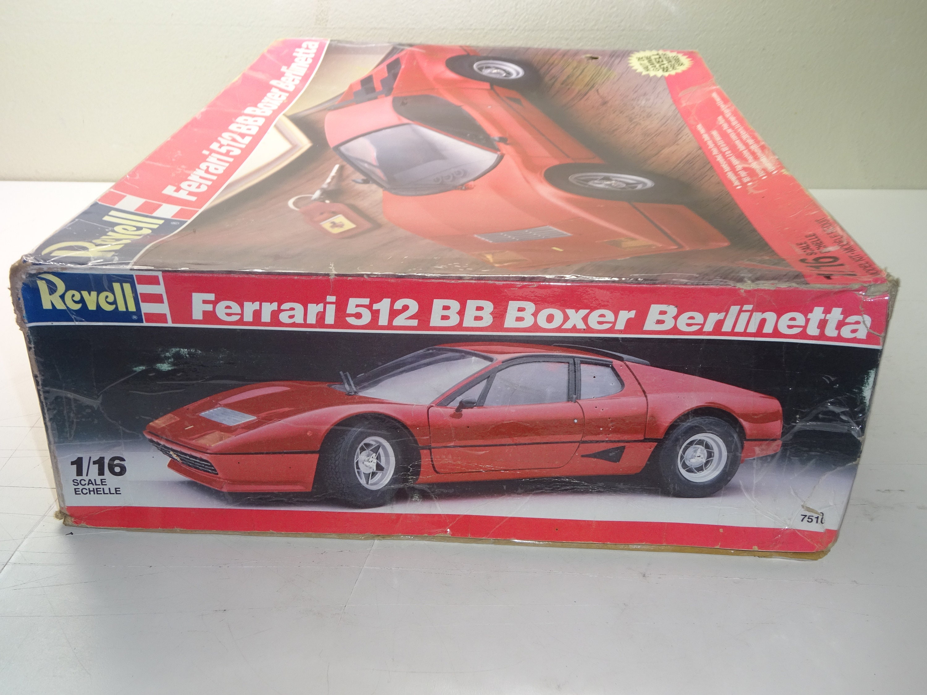 Vintage 1987 Revell 1/16 Scale Ferrari 512 BB Boxer Berlinetta Model ...