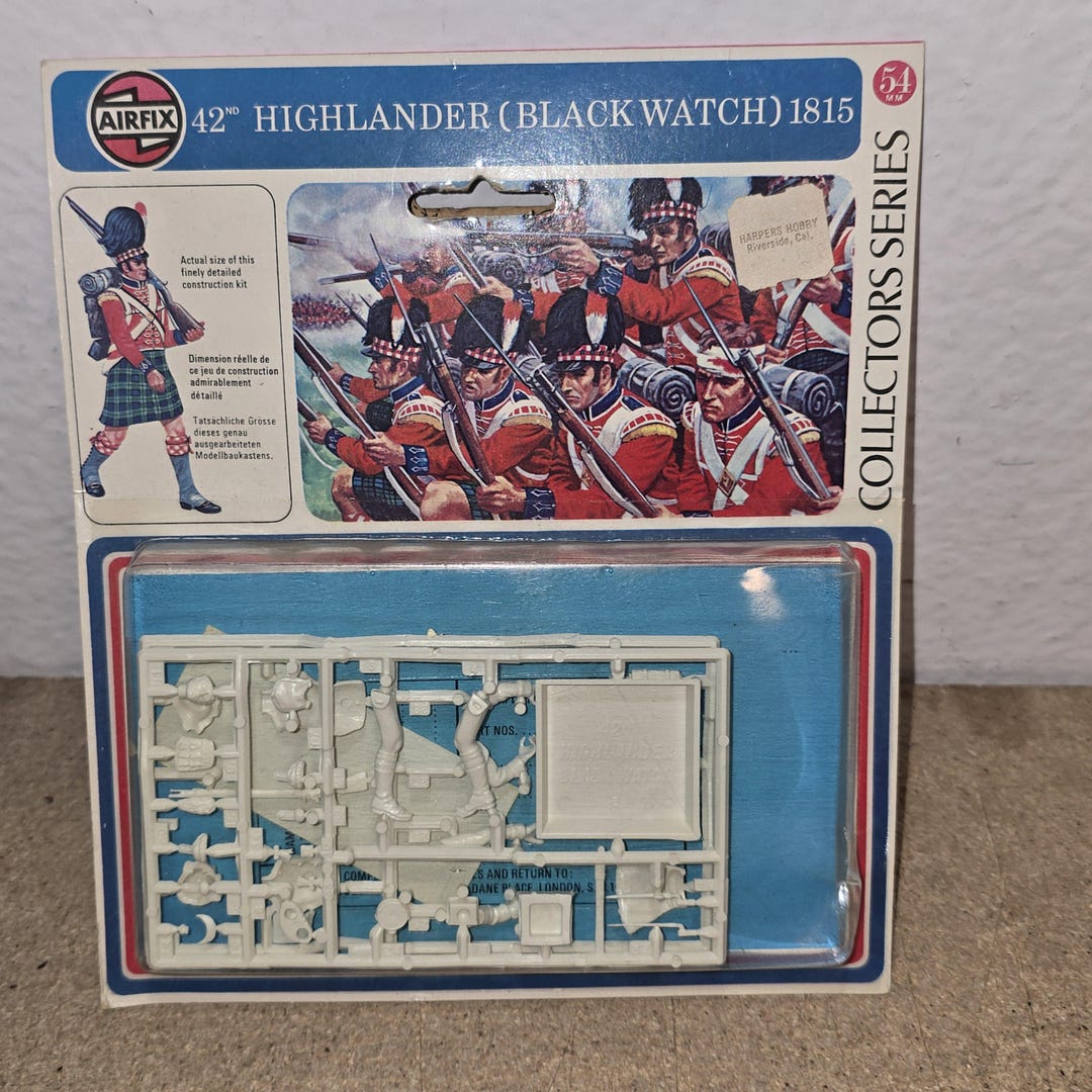 Vtg 1973 Airfix 42nd Highlander (black Watch) 1815 Collector Series ...
