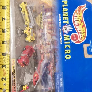 Vintage 1997 Hot Wheels Planet Micro Urban Rescue Series 1 Vehicles box ...