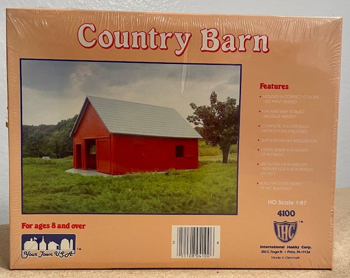 IHC Country Barn Model Kit for HO Scale Train Diorama #4100 NIB - Etsy