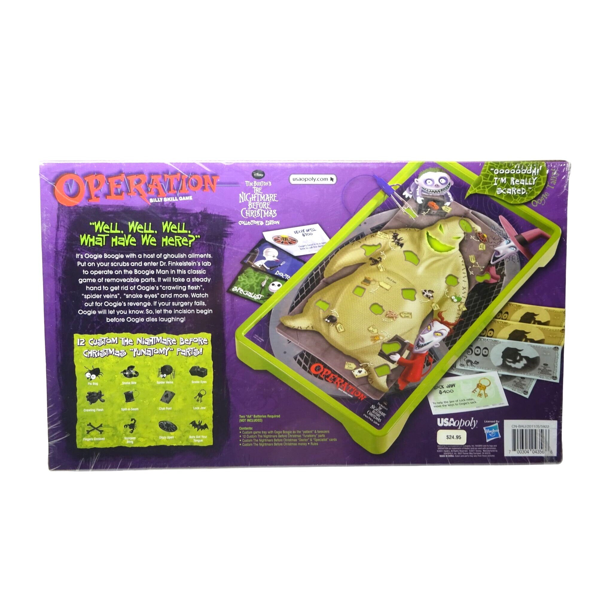 Operation Silly Skill Game Nightmare Before Christmas Collectors ...