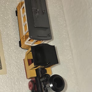 Vintage 1980s Lehmann Gnomy Train Locomotive & Passenger Car Friction ...