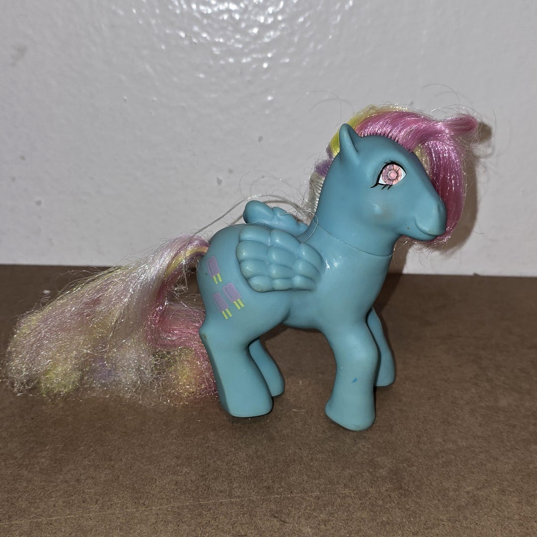 1985 My Little Pony G1 MLP Twinkle Eye Blue Pegasus Rainbow Hair Pony ...