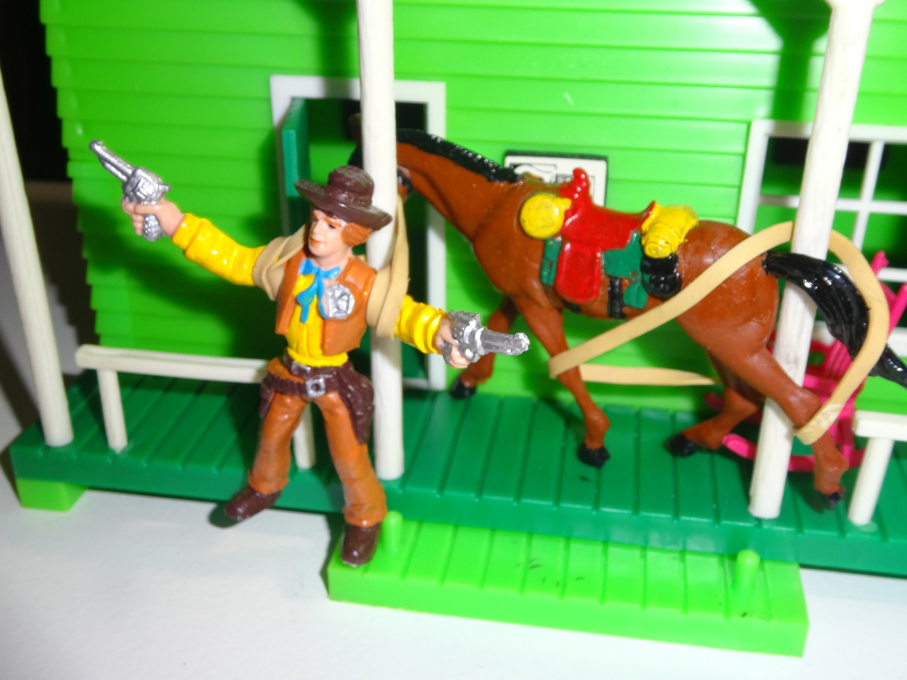 Vintage 1980s Comansi West Sheriff's Station W/ Figure and Horse MIB - Etsy