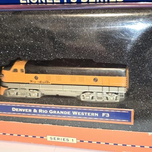 Lionel Big Rugged Trains Denver & Rio Grande F3 Series 1 Diecast 1:120 ...