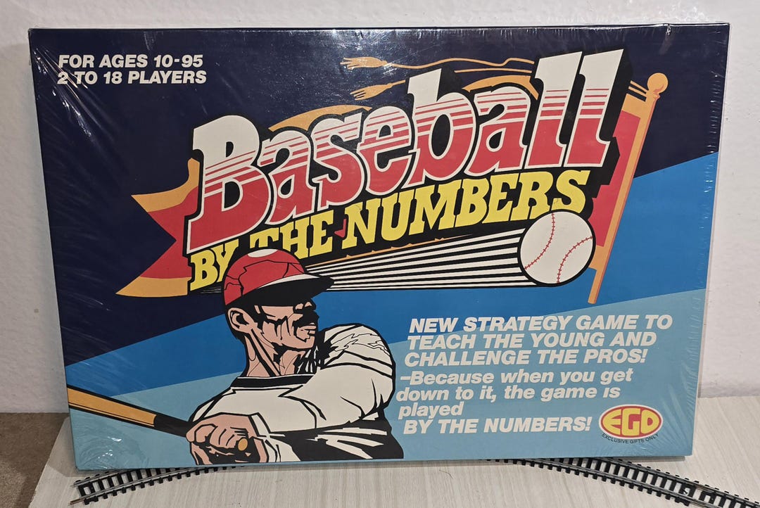 Vtg 1990s Baseball by the Numbers Strategy Game by EGO NIB - Etsy