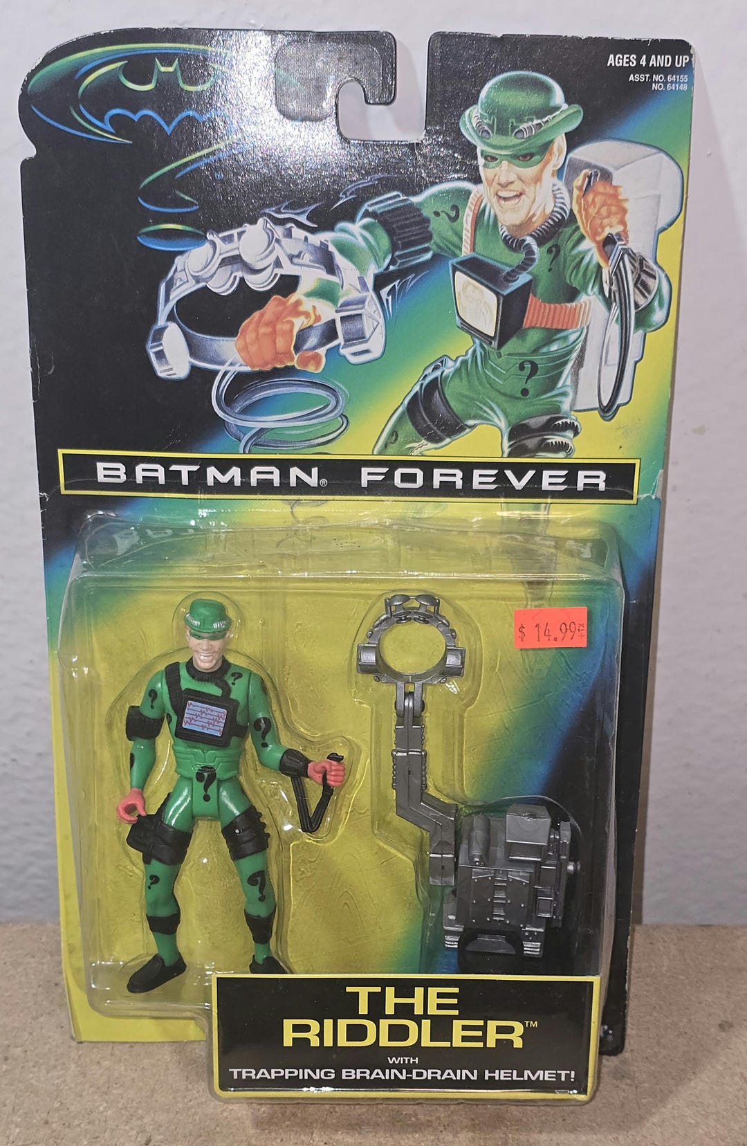 Vintage Batman Forever Movie the Riddler Action Figure Kenner 1995 ...