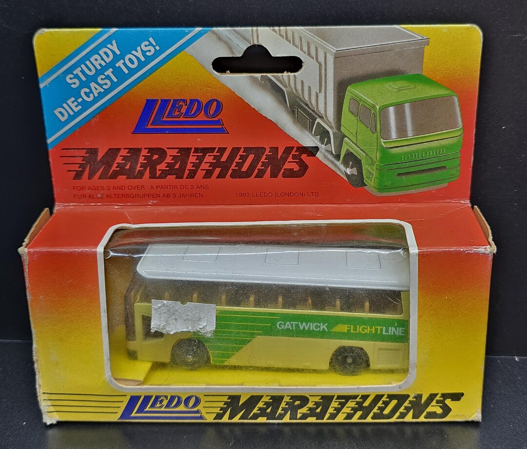 Vtg 1993 Lledo Marathons Days-gone Coach Gatwick Flightline White/green ...