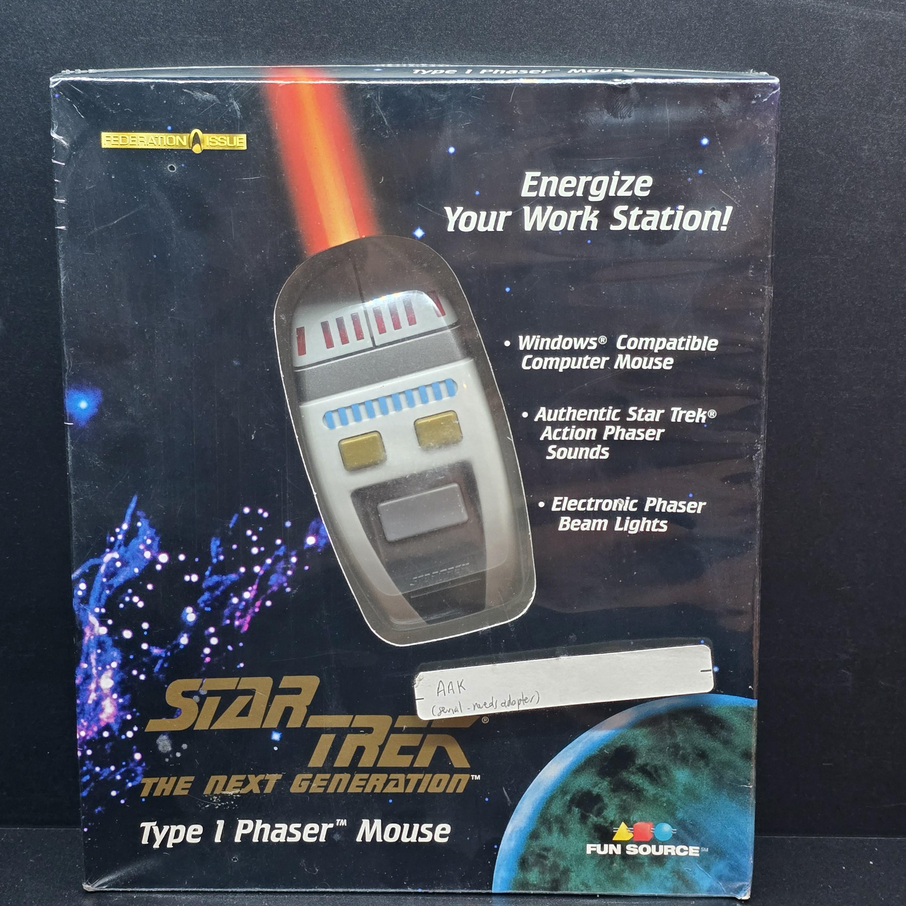 Vintage Star Trek the Next Generation Type 1 Phaser Mouse 1997 Serial ...