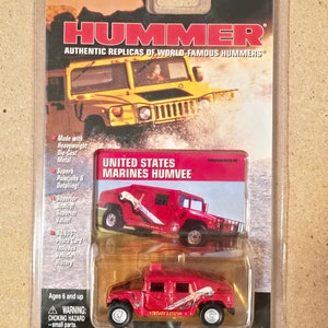 Vintage Johnny Lightning Hummer United States Marines Humvee Red 1999 ...