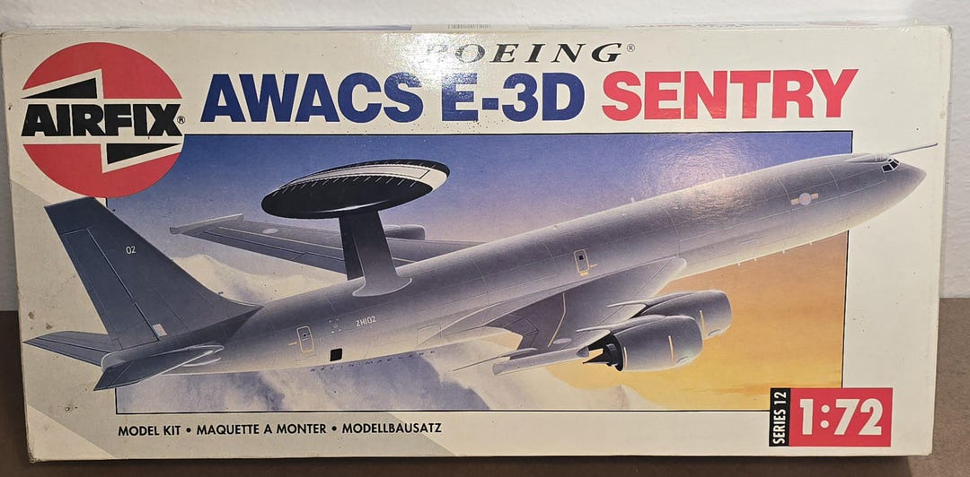 1991 Airfix Boeing AWACS E-3D Sentry US Military Airplane 1/72 Model Kit 12004 - Etsy