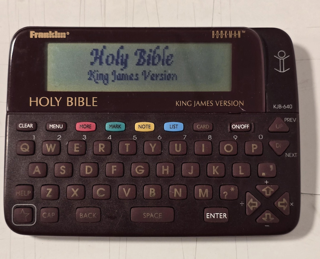 FRANKLIN BOOKMAN Electronic Holy Bible King James Version KJB-640 ...
