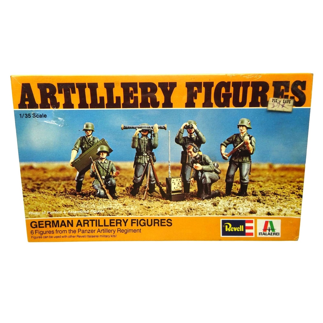 Revell 1976 German Artillery Figures Panzer Regiment 1/35 Scale - Etsy