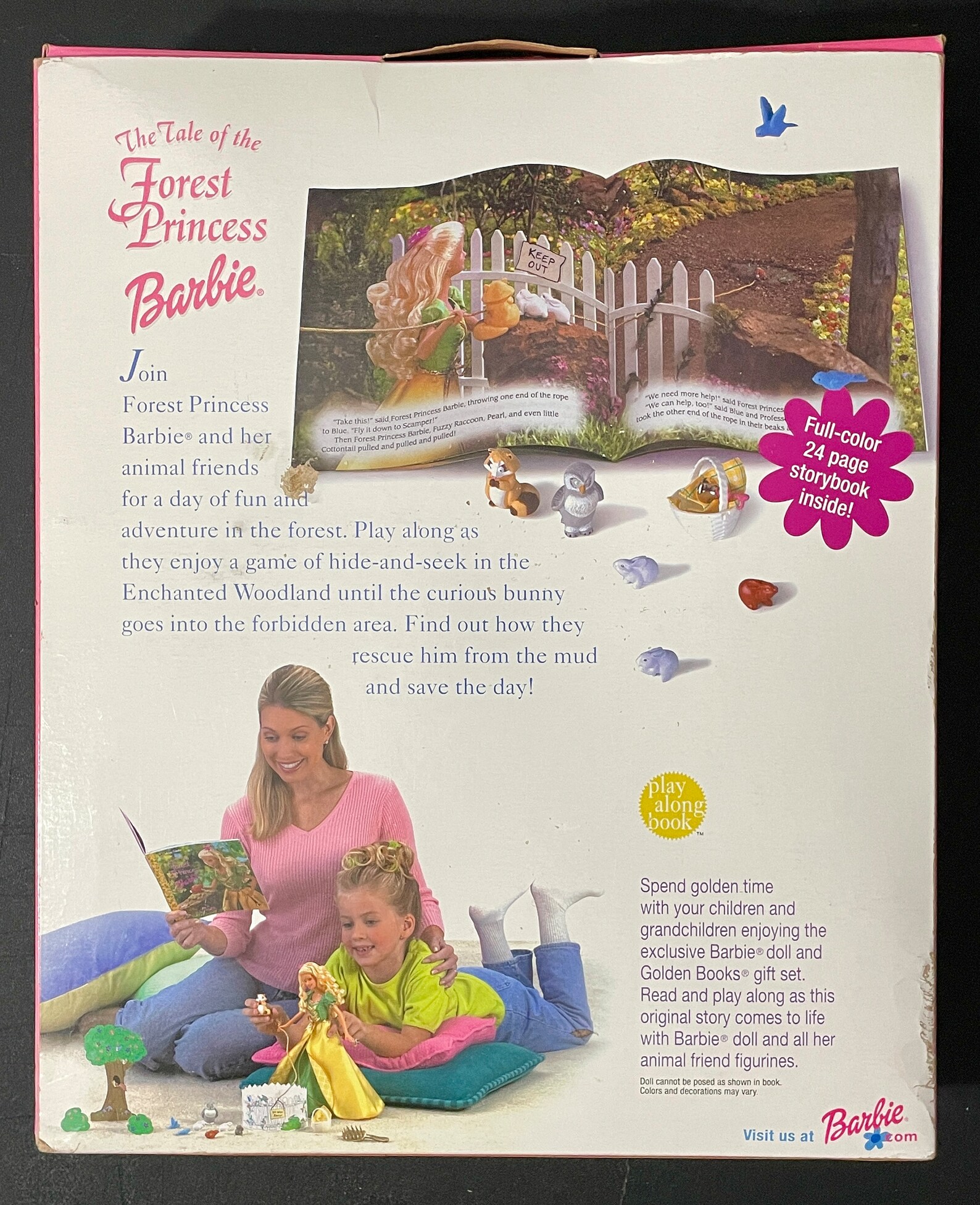 The Tale of the Forest Princess Barbie Doll A Golden Book 2000 Mattel ...