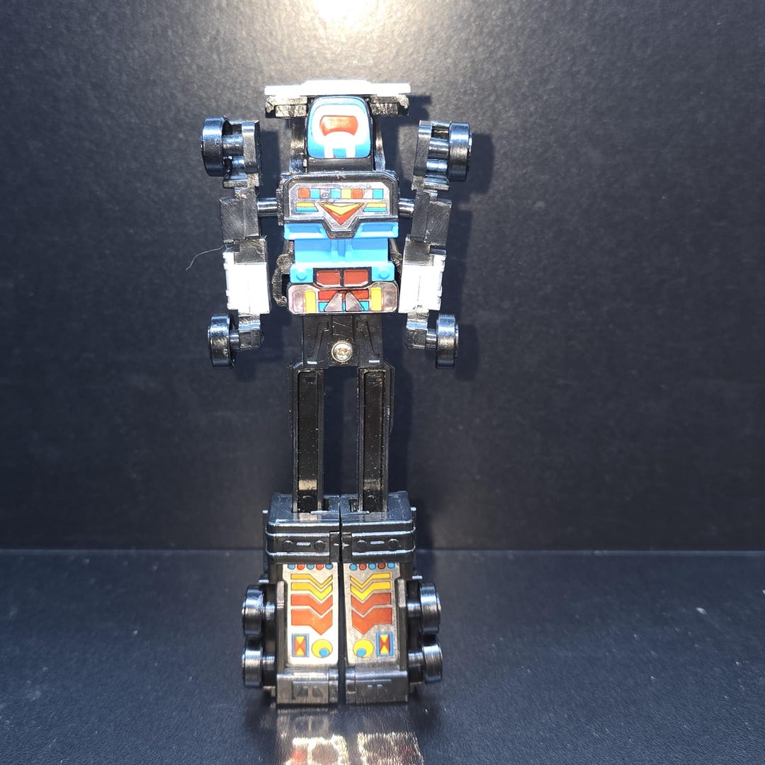 Vtg Remco ZYBOTS Series 04 1984 Trac Black Robot Tractor Trailer ...