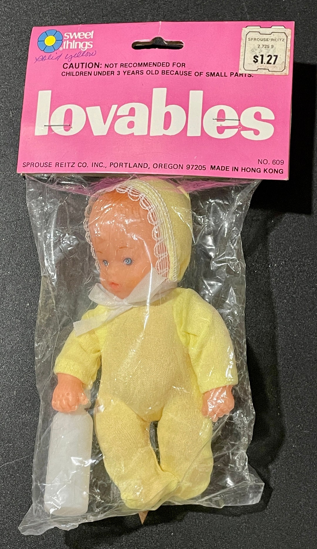 Vintage 1970s Sweet Things Lovables Baby Doll by Sprouse Reitz Co. Hong ...