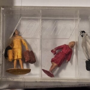 Vintage 1980s HO Scale Set of 16 Figurines for Train Layouts by AHM ...