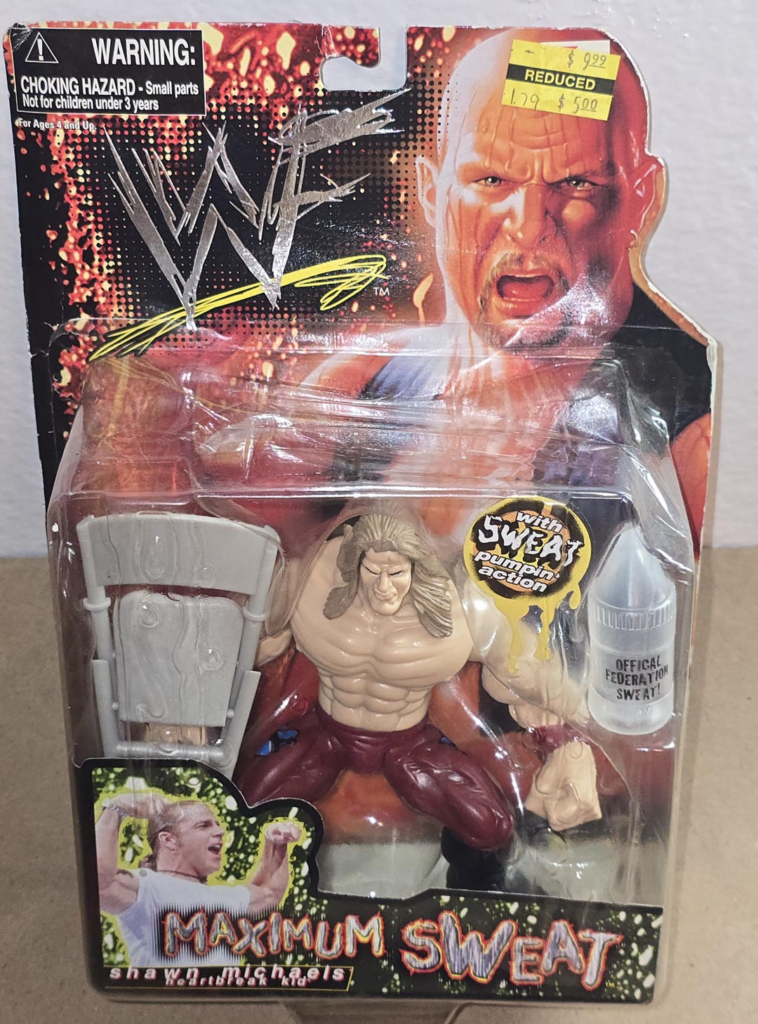 WWF Maximum Sweat Shawn Michaels Jakks Pacific 1999 Rare Figure New ...