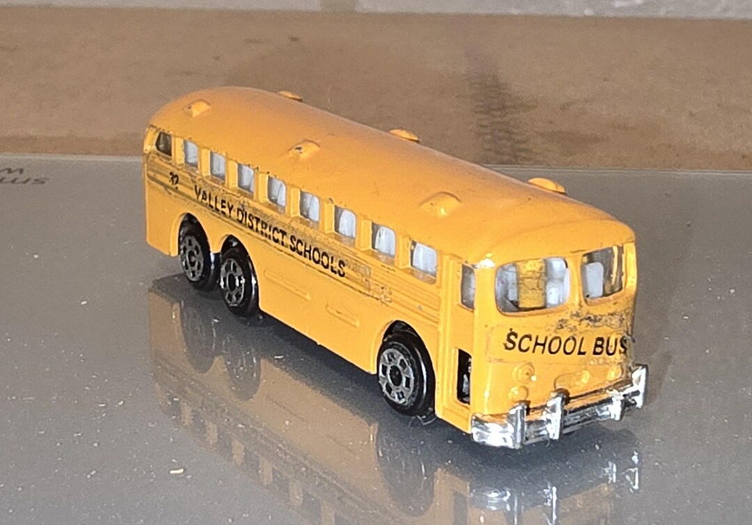 Vintage 1970s Zylmex P322 Crown Tandem Axle Transit Style School Bus ...