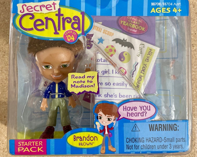 Secret Central Doll Class of 2004 Brandon Brown Figure by HASBRO NISB ...