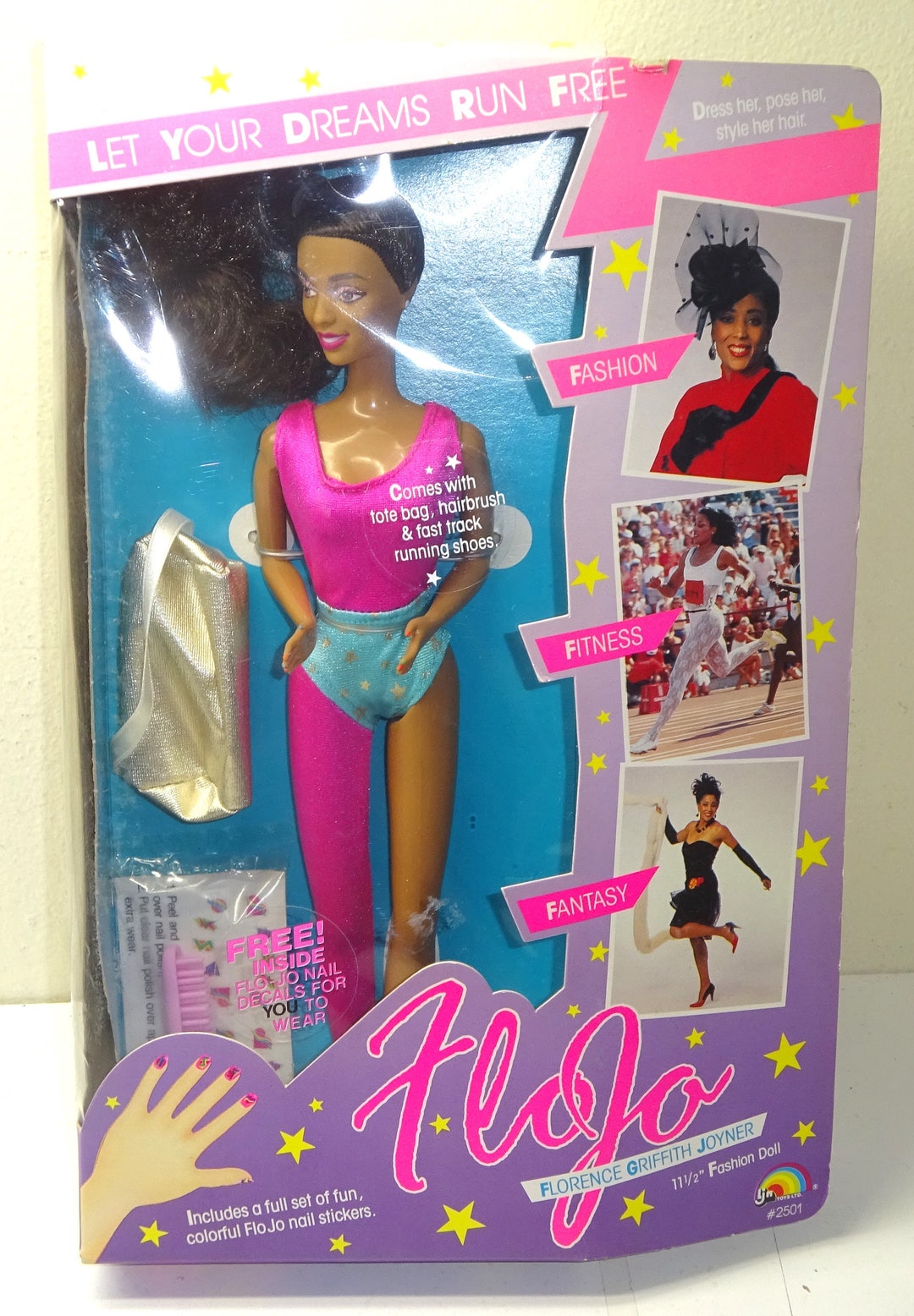 LJN Toys Florence Griffith Joyner Flo Jo Fashion Doll Vintage 1989 NIB ...