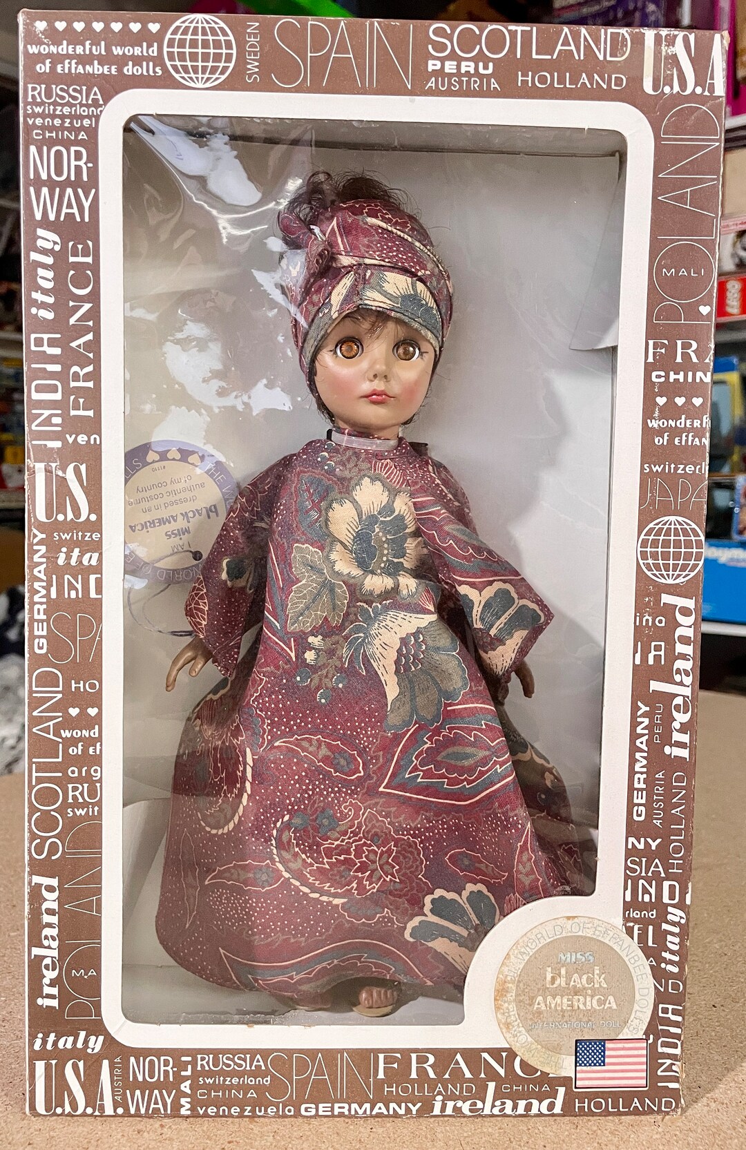 Vintage 1980s Effanbee black America Vintage Historical 11 Vinyl Doll ...