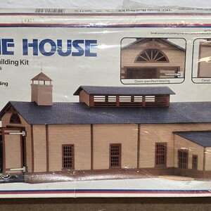 Vtg 1980s Life-like HO Scale Multicolor Engine House #1345 Sealed Model ...