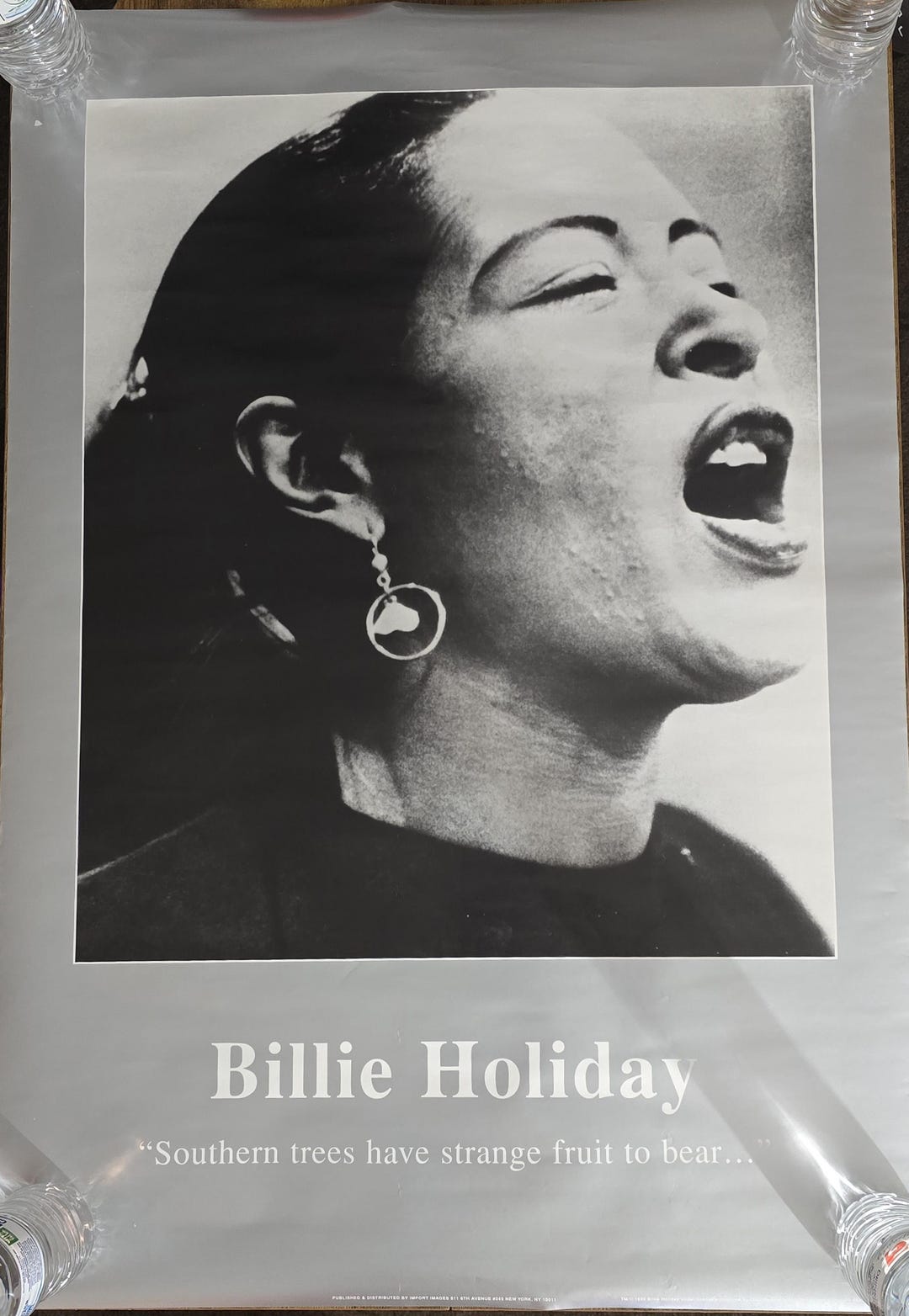 Billie Holiday Poster 23.5 X 34 "southern Trees Have Strange Fruit to ...