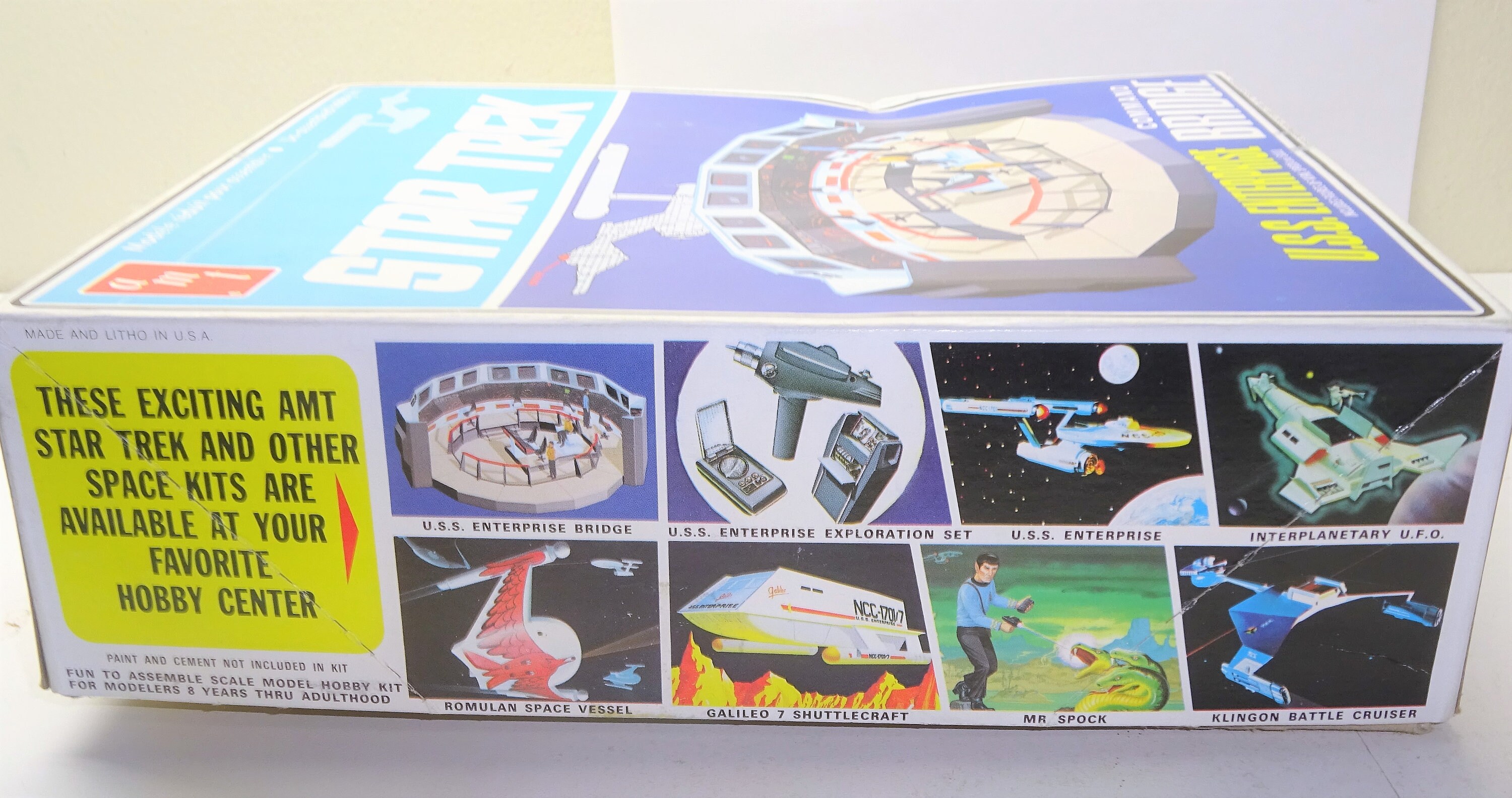 Vintage 1975 Star Trek Command Bridge Model Kit AMT S950 Complete ...