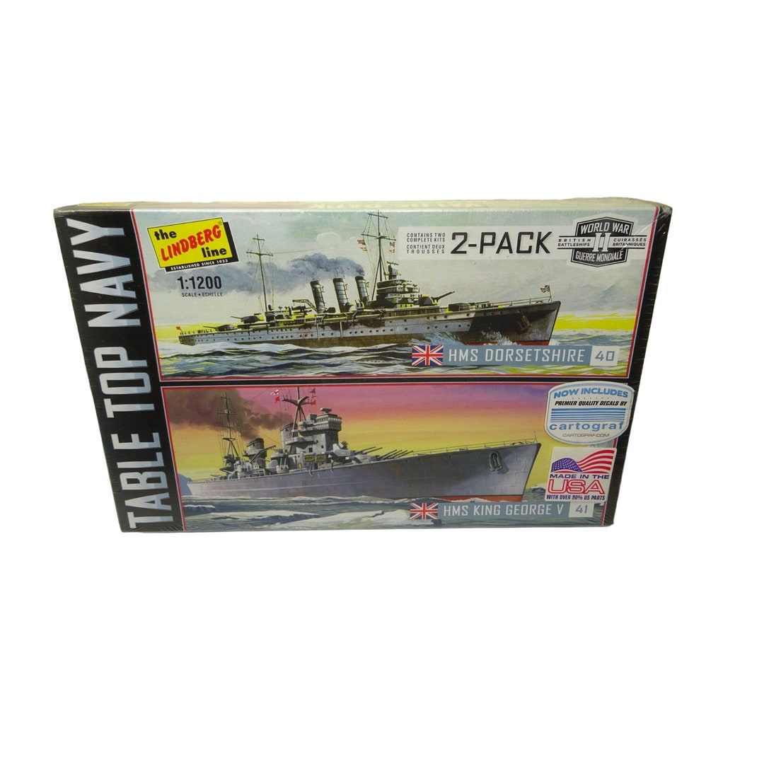 Lindberg Models 2-pack HMS King George V and HMS Dorsetshire Plastic ...