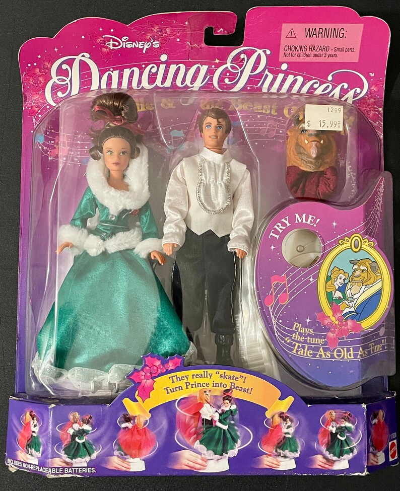 Sealed 1997 Disney's Dancing Princess BELLE & THE BEAST Mattel 17839 ...