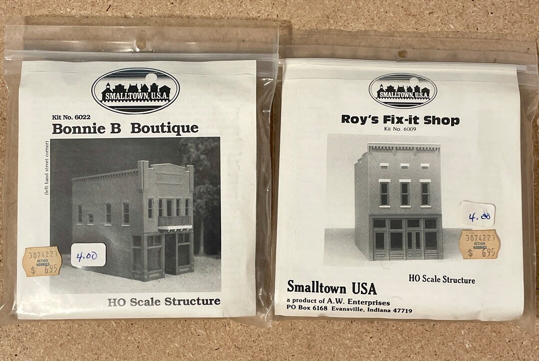 Smalltown USA HO Scale Structures: Bonnie B Boutique & Roy's Fix-it ...