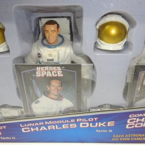 Bandai Heroes of Space Action Figure Set Alan Bean Charles Duke Pete ...