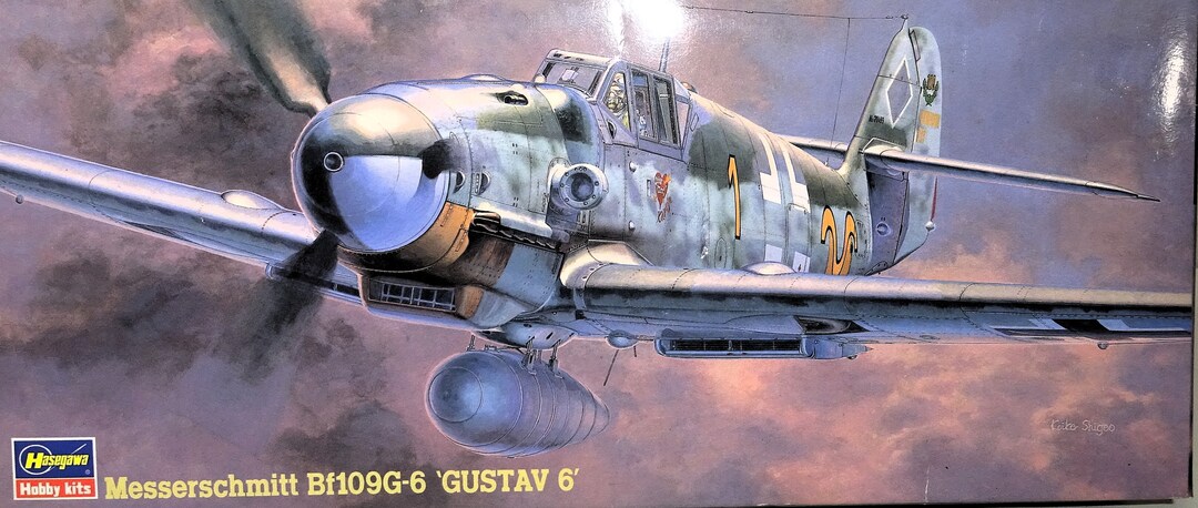 Vintage 1993 Hasegawa Messeschmitt BF109G-6 'gustav 6' #51317 Sealed Kit Parts - Etsy