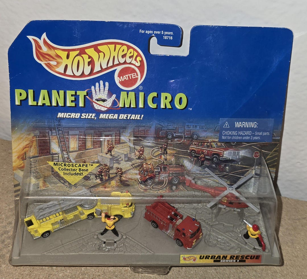 Vintage 1997 Hot Wheels Planet Micro Urban Rescue Series #1 Vehicles ...