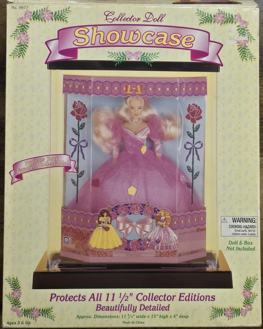 Vintage Collector Doll Showcase Display for Barbies 15 X 11 1/2 X 4 NIB ...