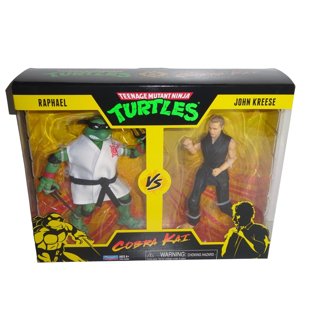 Teenage Mutant Ninja Turtles X Cobra Kai Raphael Vs. John Kreese Action ...
