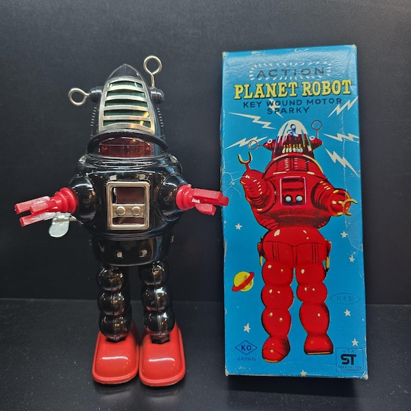 Tin Toy Robot 1960s - Etsy
