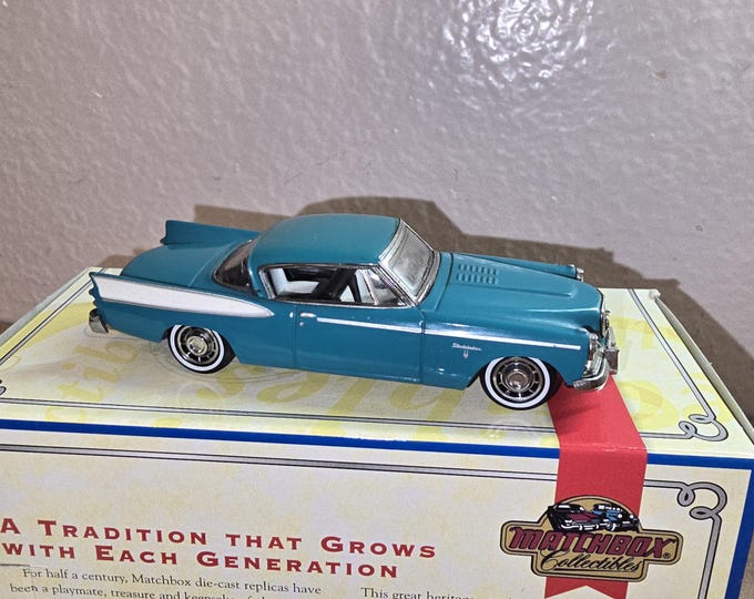 Matchbox 1/43 Scale DYG03-M - 1958 Studebaker Golden Hawk - Turquoise ...