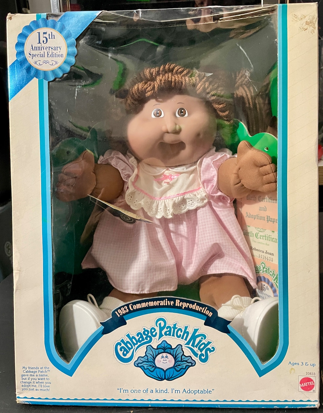 Cabbage Patch Kids 1983 Commemorative Reproduction 15th Anniversary Ed. ethnic - Etsy