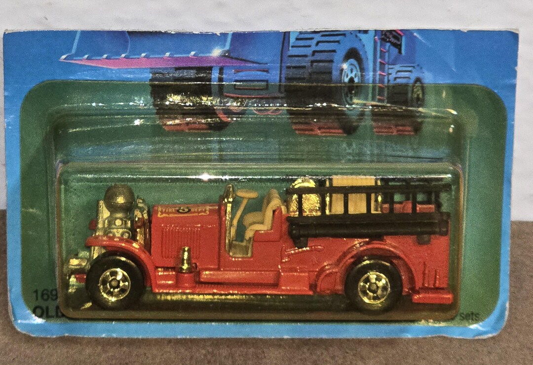 Vtg 1986 Hot Wheels Old Number 5 Fire Engine No 1695 Hong Kong ...