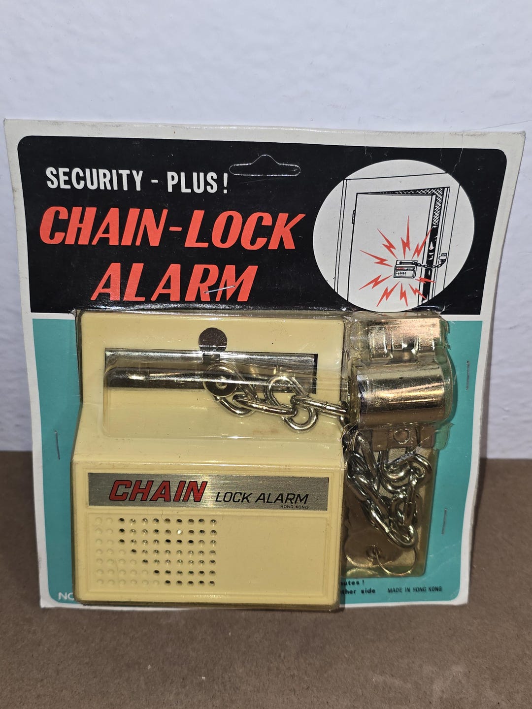 Vintage 1980s Security Plus Door Chain Lock Alarm No. 330 New NOS - Etsy