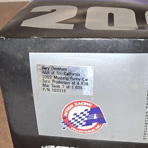 Gary Densham AAA Diecast 2002 Mustang Funny Car 1:24 Action Racing ...